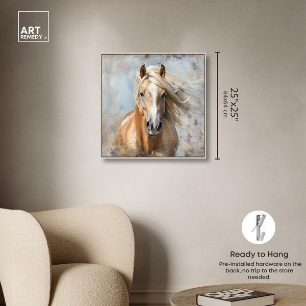 Art Remedy Rustic Rider Canvas Horse Wall Art by Art Remedy | Wayfair